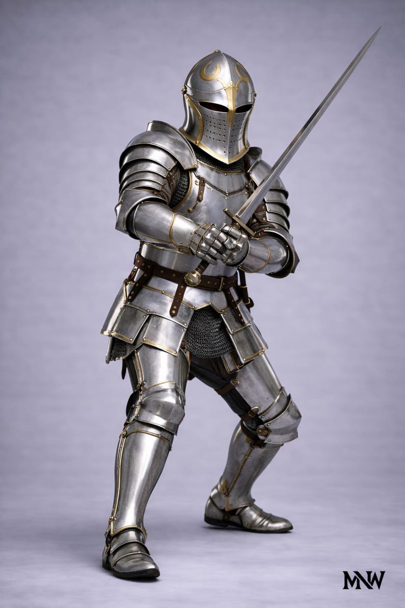 Full Body Medieval Knight Armor | Handmade Gothic Plate Armor Suit ...