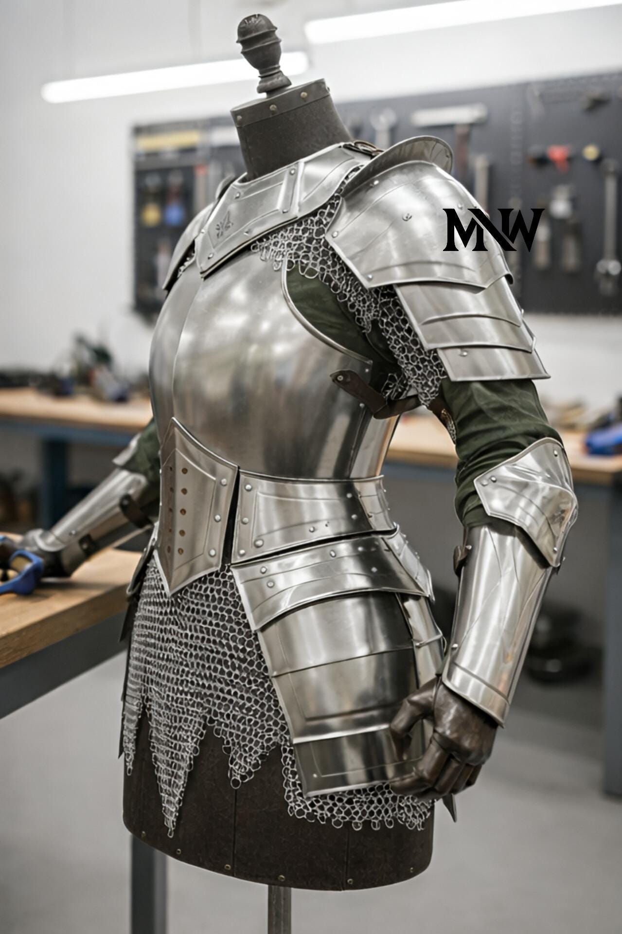 Medieval Steel Armor Suit With Chainmail | Knight Cuirass With ...