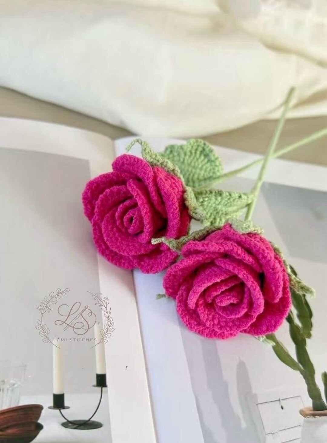 Rosa Freud Rose Häkelanleitung, Häkelblumenstrauß, Valentinstag ...