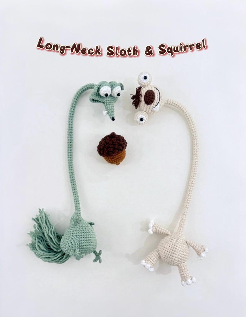 Long Neck Sid the Sloth Crochet Pattern, Funny Crochet Scrat the ...
