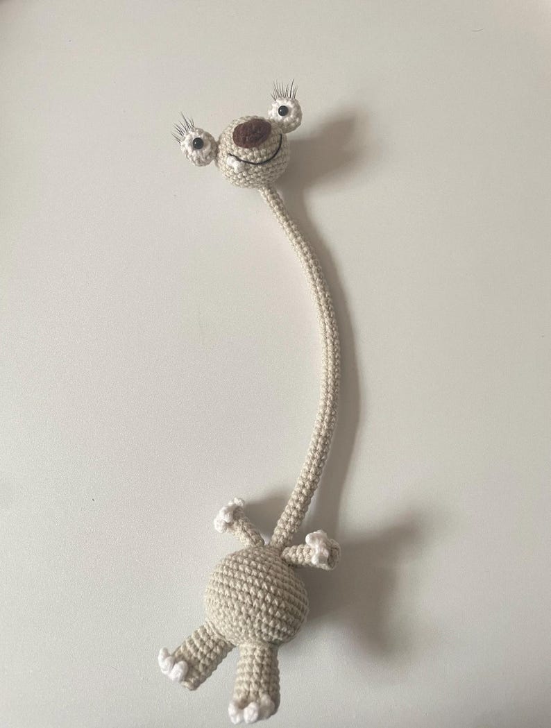 Long Neck Sid the Sloth Crochet Pattern, Funny Crochet Scrat the ...
