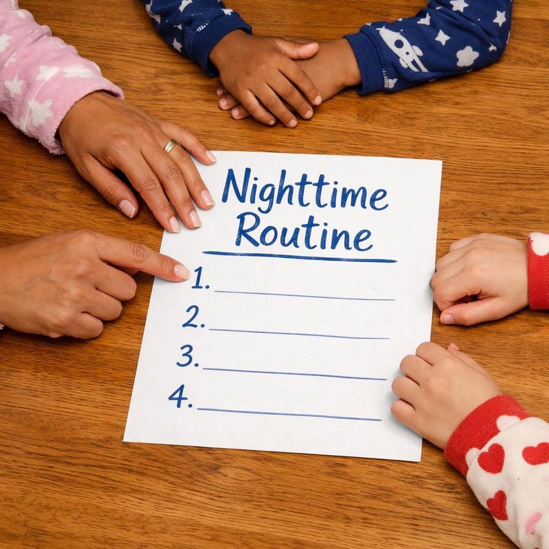 Kids Nighttime Routine Printable | Bedtime Checklist for Ages 6–10 ...