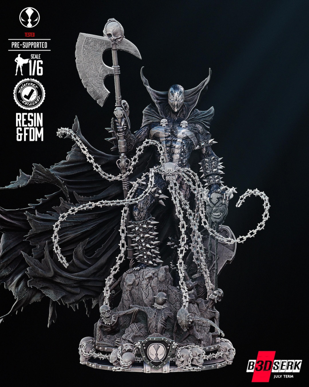 Spawn Statue Image Comics Unpainted Resin 3D Printed Model / Garage Kit ...