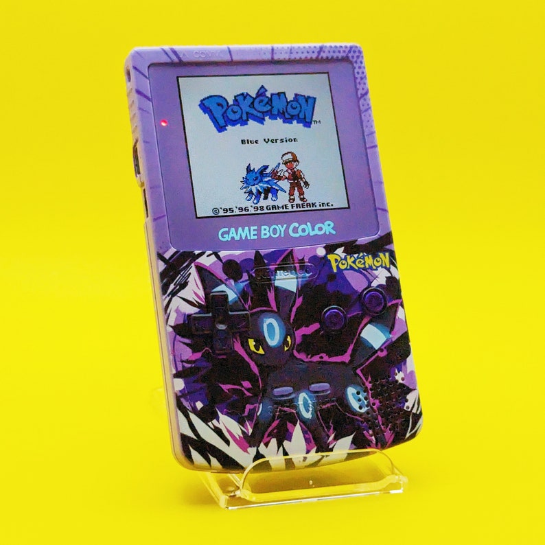 Gameboy Color Modded Backlit Screen Umbreon Eevee Pokemon GBC read ...