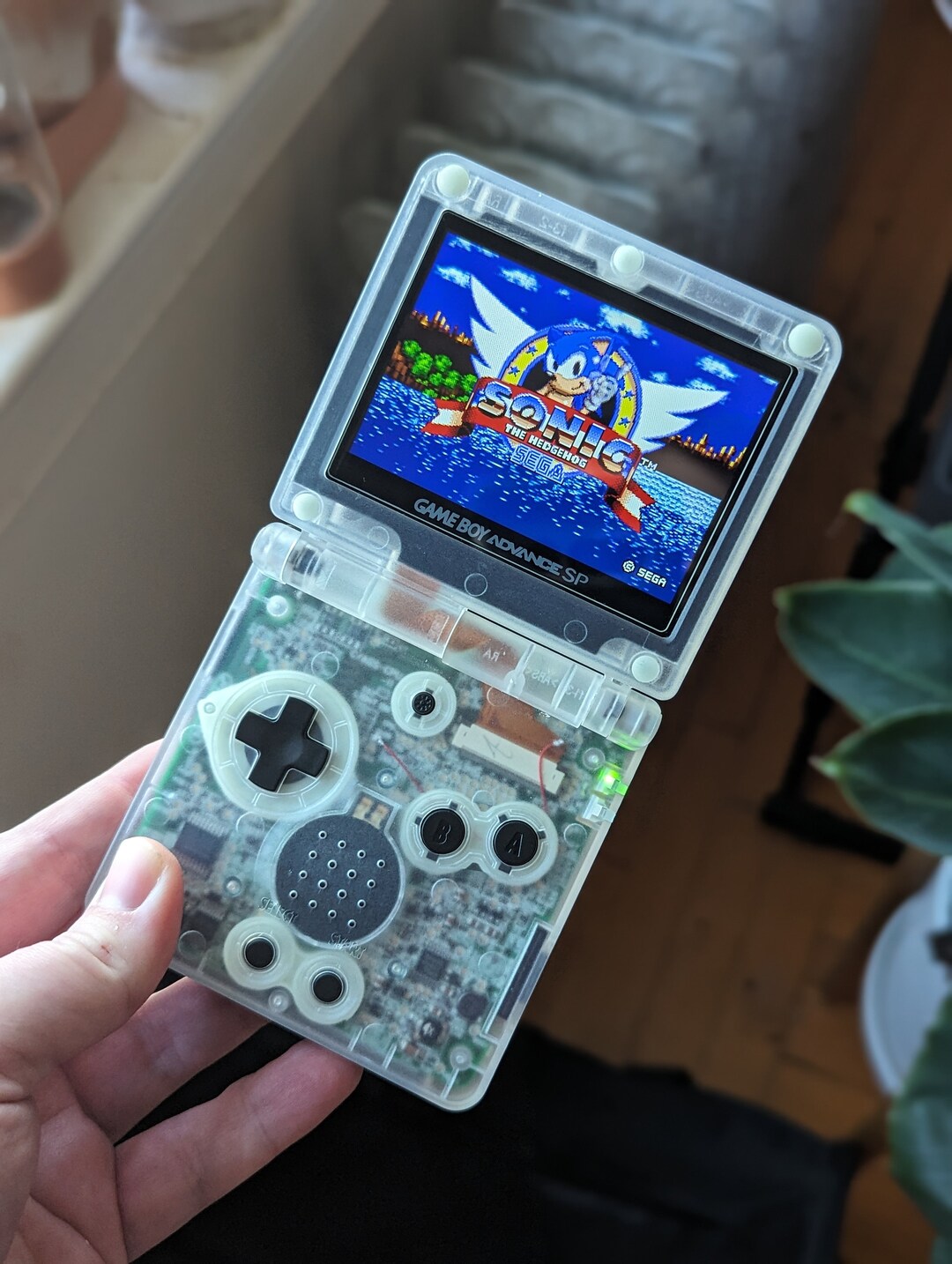 Custom Gameboy Advance SP Modded IPS Screen W/ Case read Description - Etsy