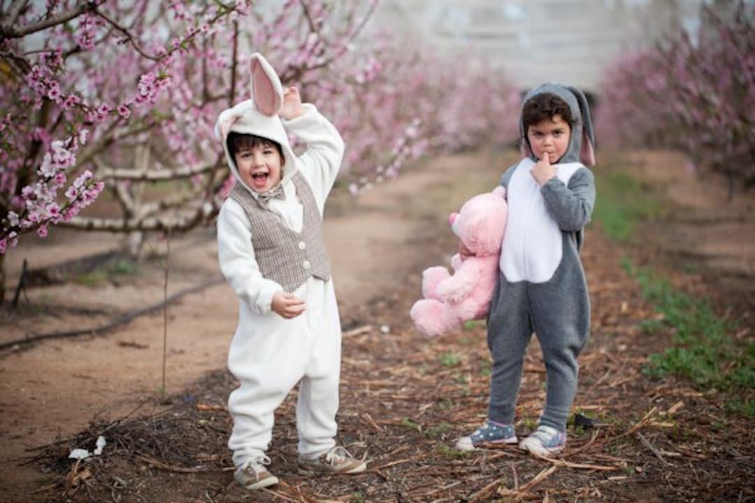 White Rabbit Jumpsuit Costume / Halloween Bunny Costume / Rabbit ...