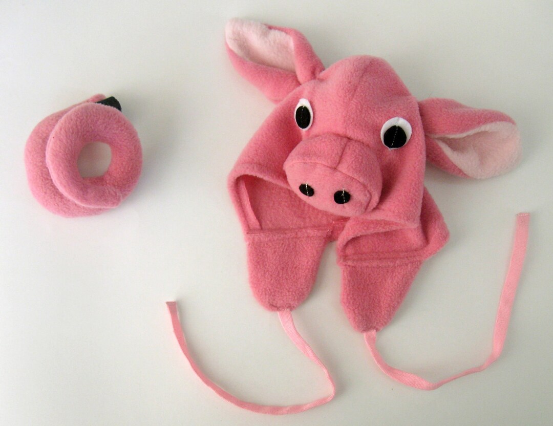 Piggy Hat&tail / Halloween Costume Prop / Piggy Costume / Pink Pig ...