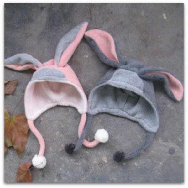 Bunny Fleece Hat - Etsy