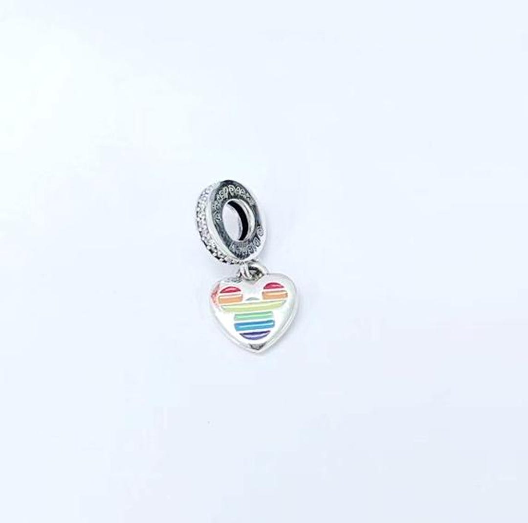 New Parks Exclusive Rainbow Mickey Love Pride Pandora Charm - Etsy