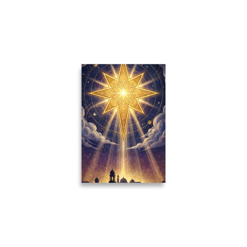 Star of Bethlehem Poster – Byzantine Christmas Art, Sacred Geometry - Etsy