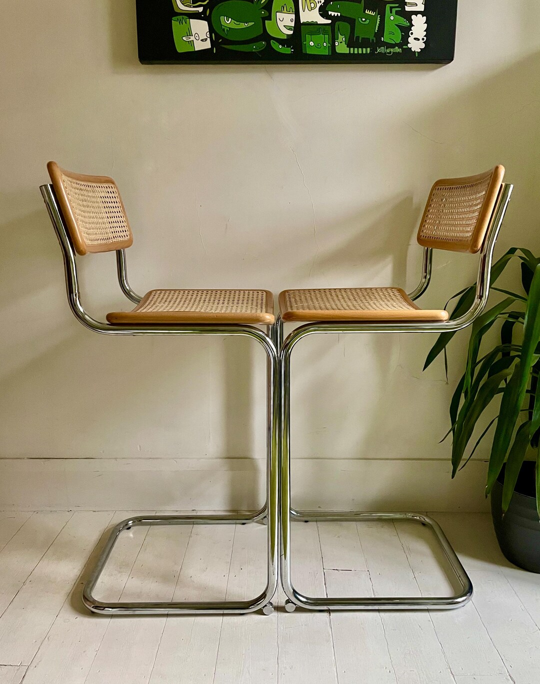 Rare Vintage, Italian Mid Century Modern, Marcel Breuer cesca Style Bar ...
