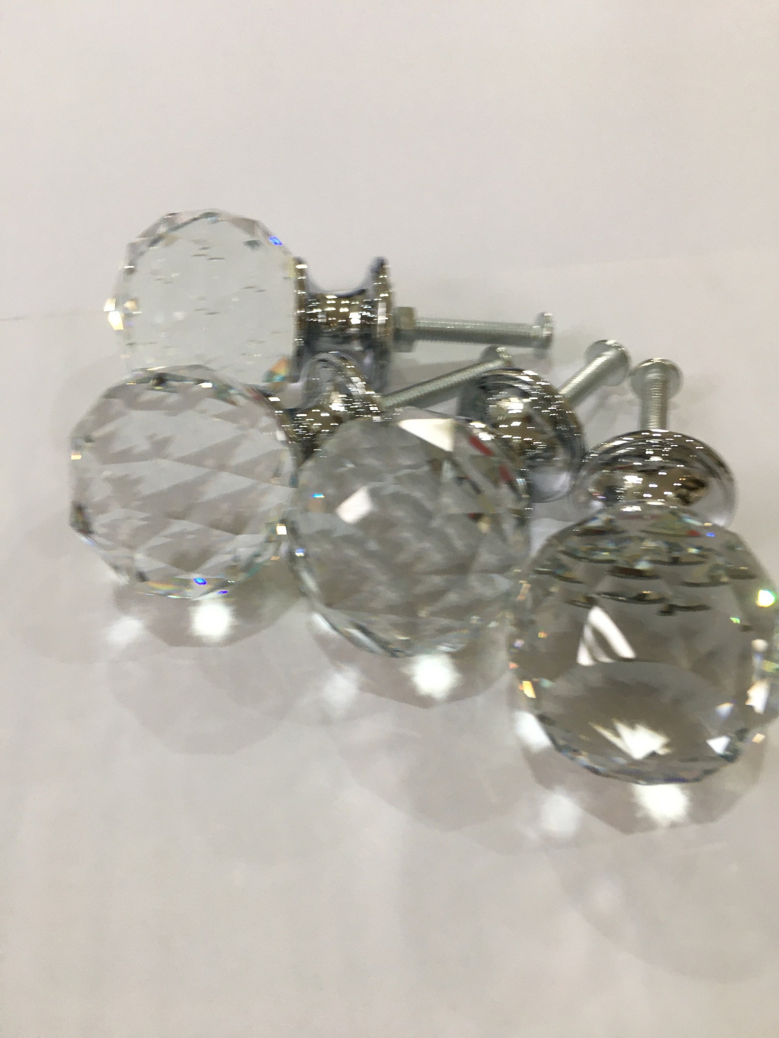 Sparkly Glass Crystal Drawer Knobs Drawer Pull Vintage Boho - Etsy