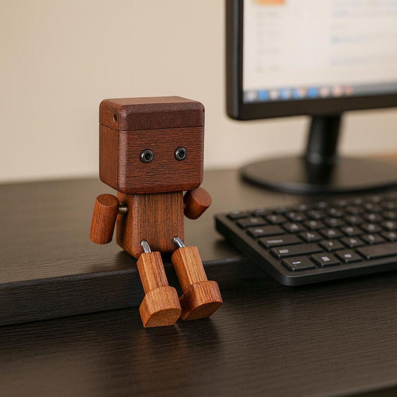 Robot Sculpture Wood - Etsy