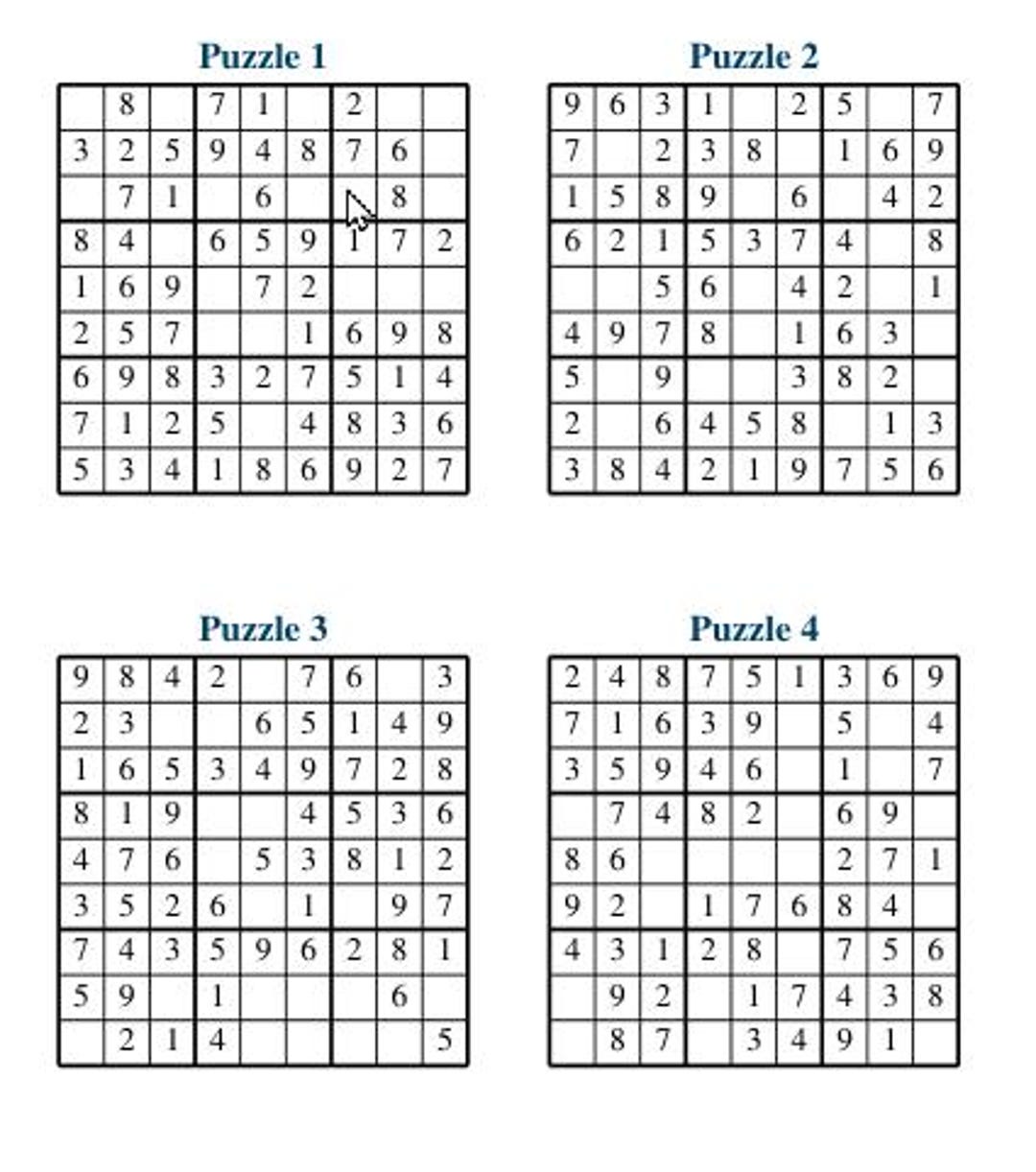 50 Easy Sudoku Puzzles PLR Commercial Use PDF Download - Etsy