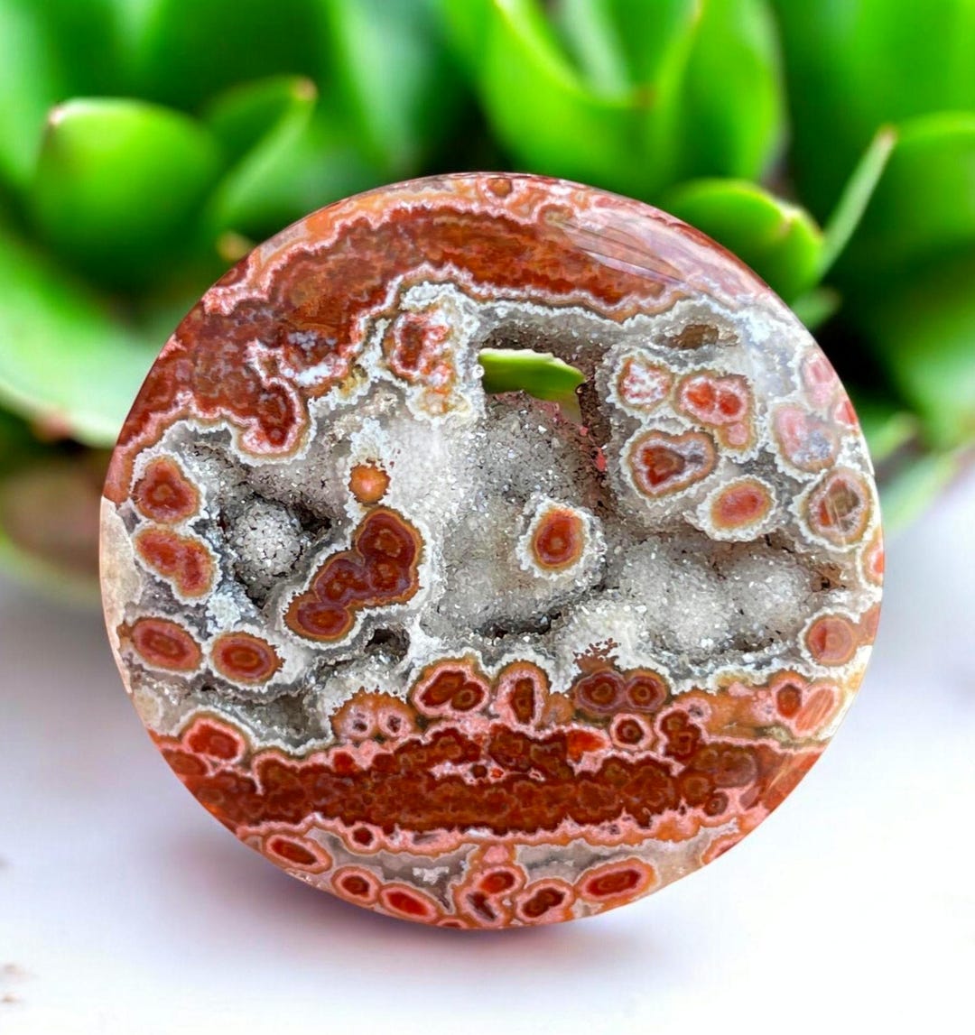 Red Ocean Jasper Cabochon - Druzi Agate – Natural Indonesian Jasper ...