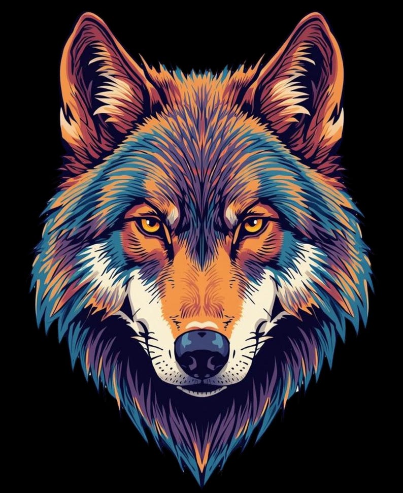 Wolf Graphic Tee | Wildlife Nature Shirt | Mountain Wolf Silhouette ...