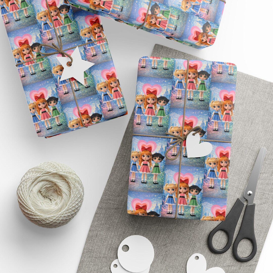 Powerpuff Girls Blythe Doll Wrapping Paper/gift Wrap (3 Sizes!) - Etsy