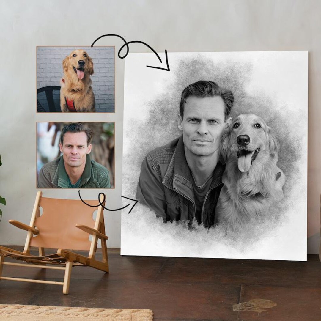 Custom Memorial Portrait – Combine Loved Ones, Bereavement Gift - Etsy