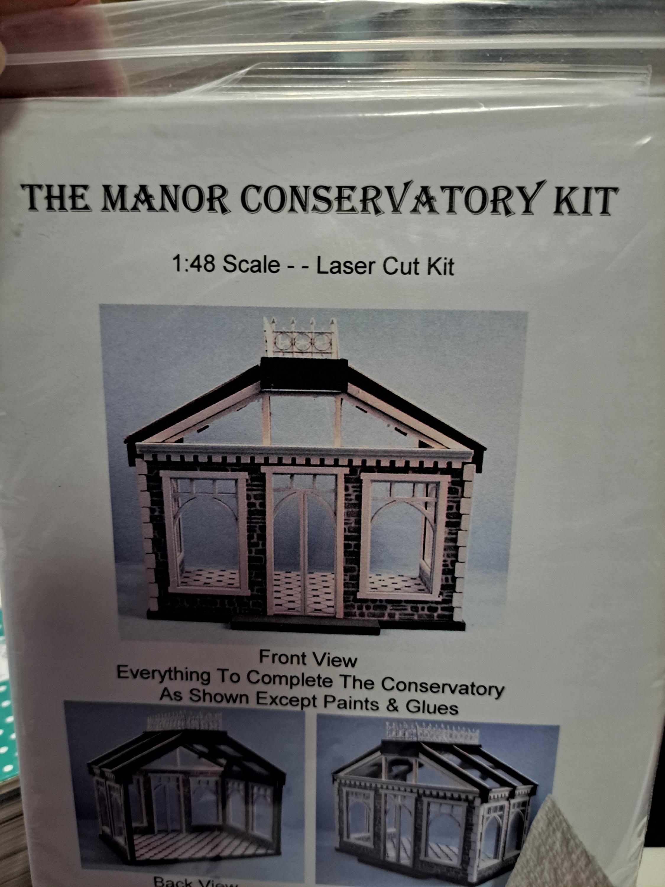No. 2, Estate Sale, Quarter Scale Manor Conservatory Kit, MIB ...