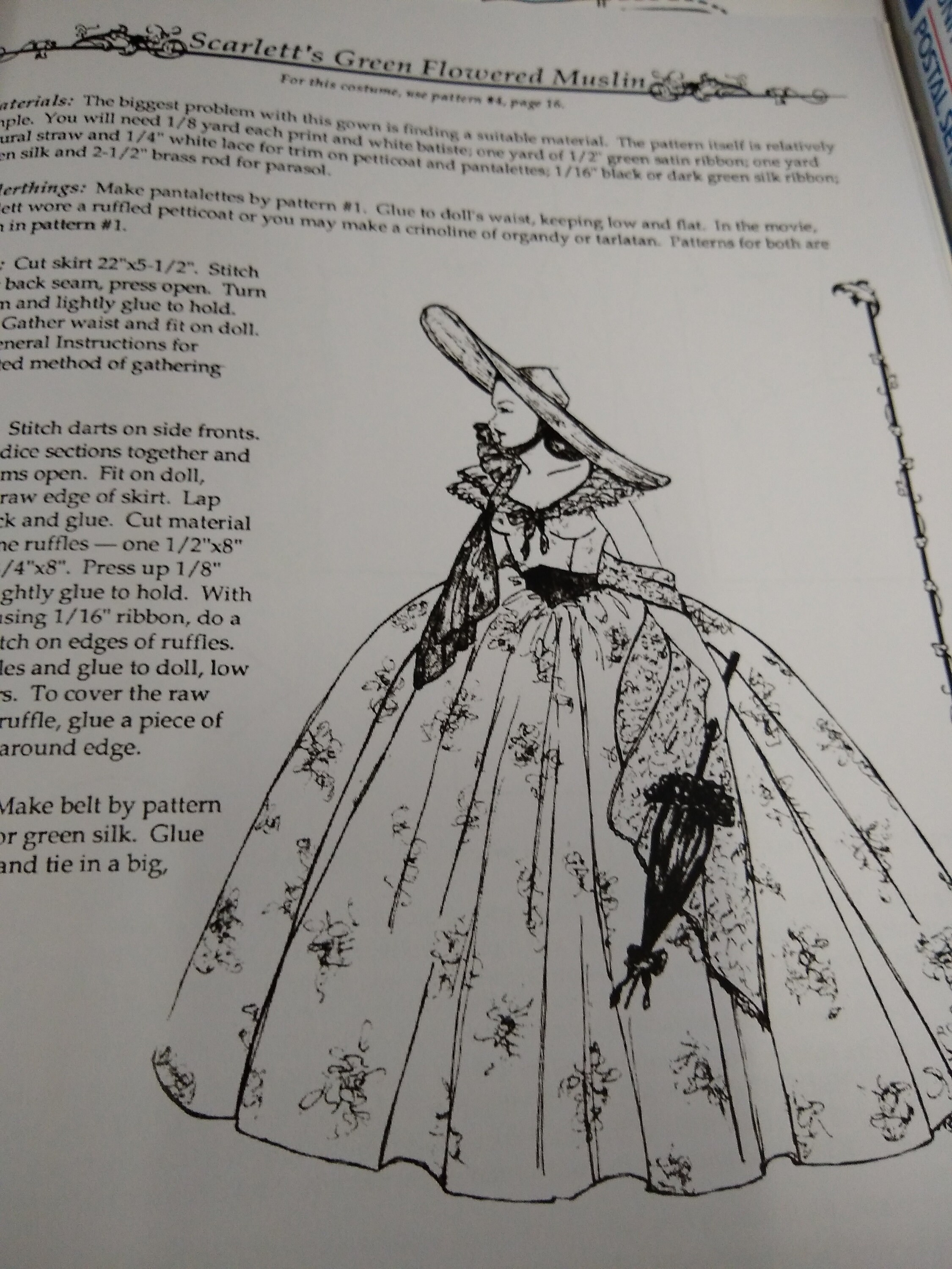 Gone With the Wind Designs for 1" Scale Dolls and Mannequins by Marie ...