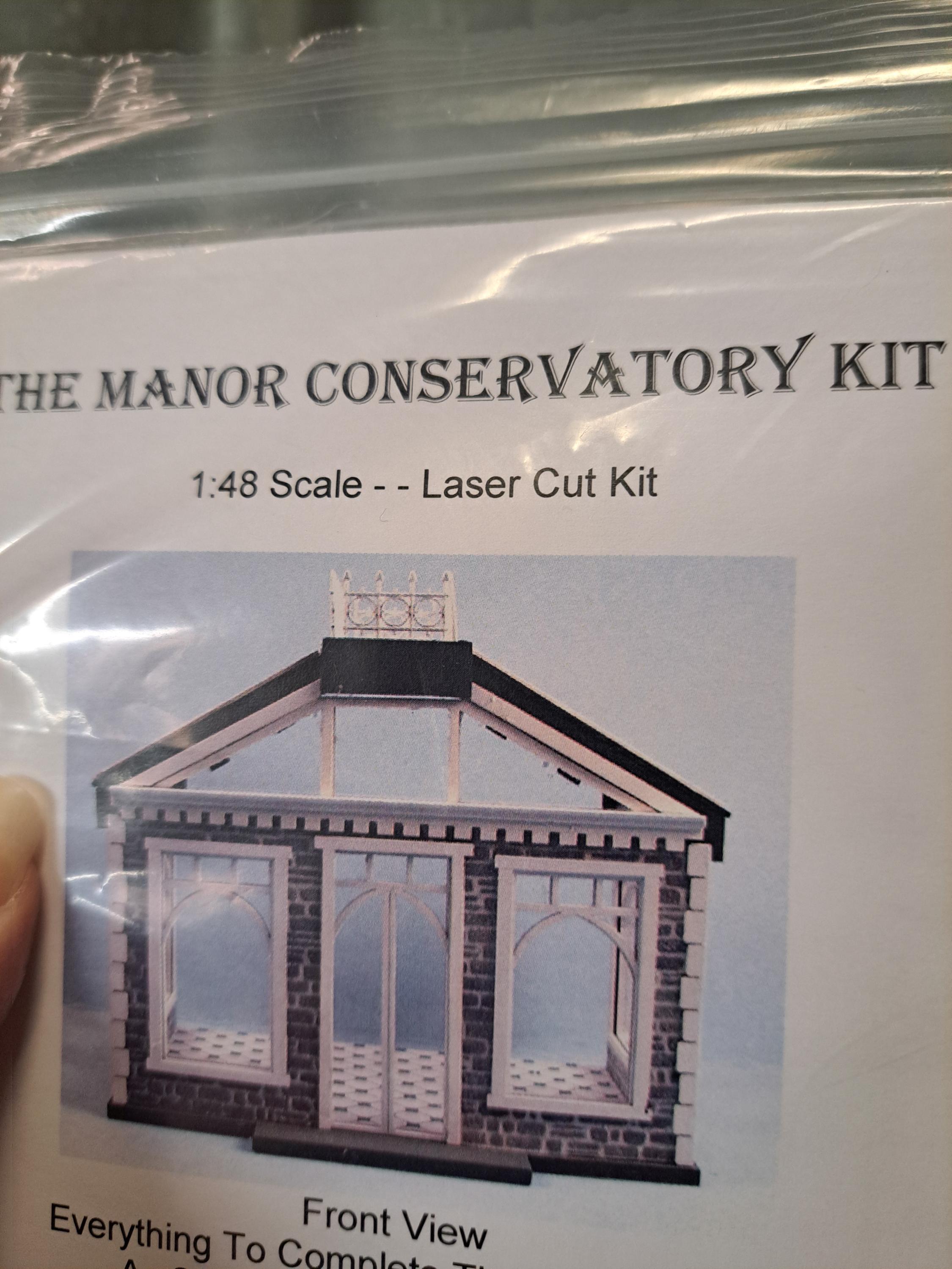 No. 2, Estate Sale, Quarter Scale Manor Conservatory Kit, MIB ...