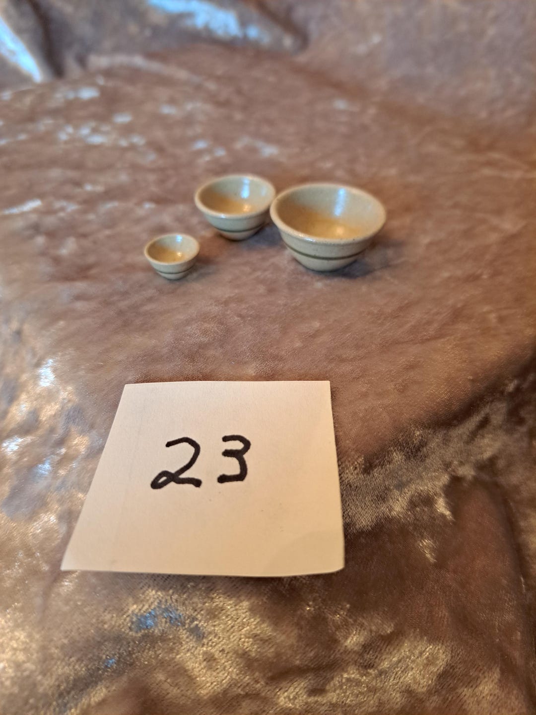 N.23, IGMA Artisan, Jane Graber Pottery, Nesting Bowls, 3 Bowls, 1/12th ...