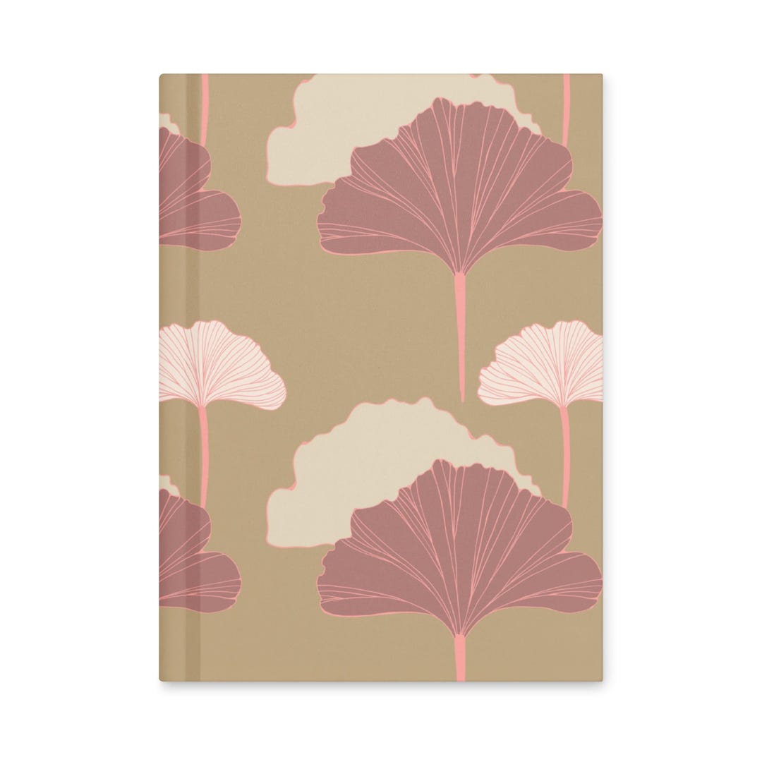 The Blush Canopy- Ginkgo Journal, Botanical Pattern Notebook, Nature ...