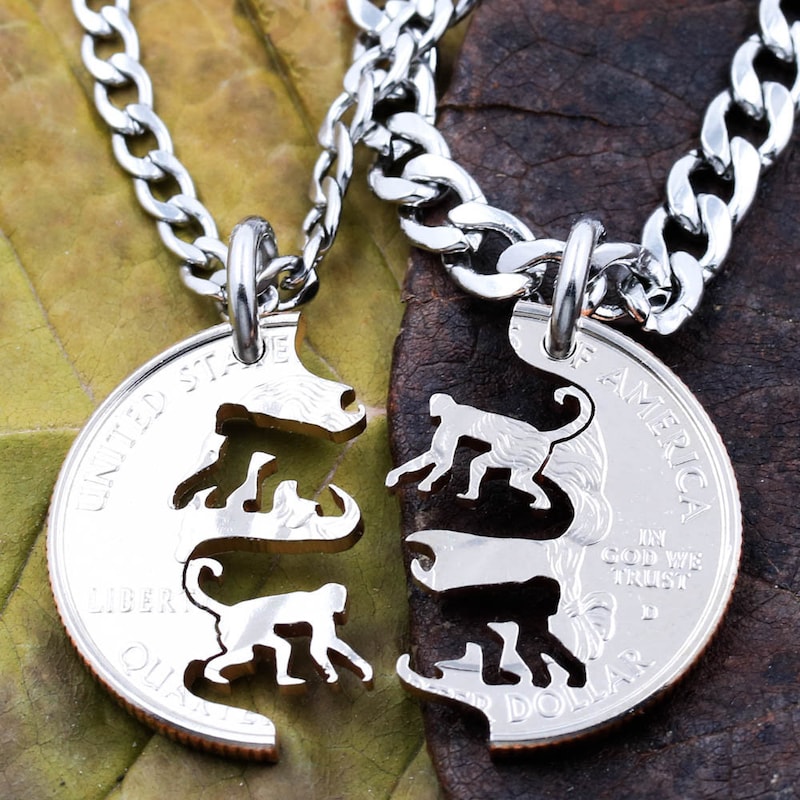 Monkey Necklace - Etsy UK