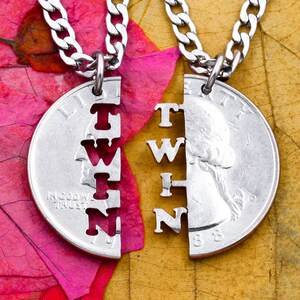 Twin Necklaces, Identical or Fraternal Siblings, Perfectly Interlocking ...
