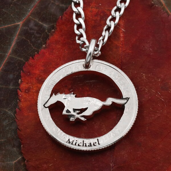 Ford Mustang Necklace - Etsy