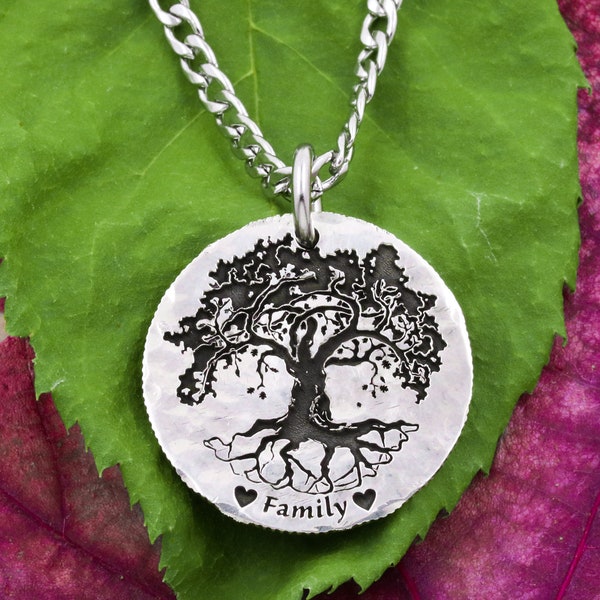 Oak Tree Necklace - Etsy