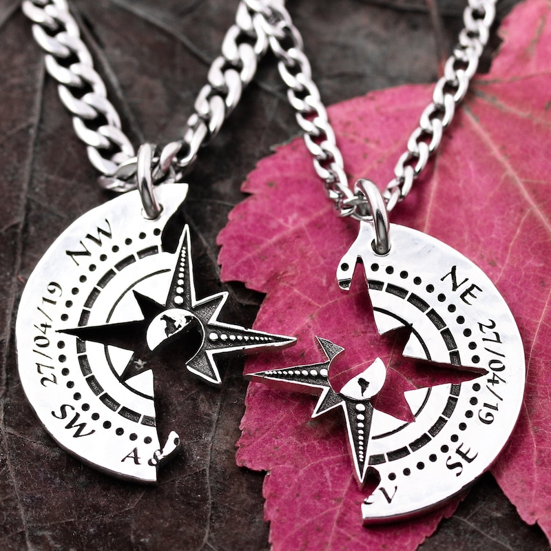 Compass Necklace - Etsy