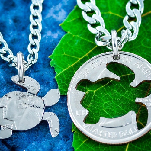 Turtle BFF Necklace for 2 Best Friends for 2 Friendship - Etsy
