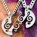 Treble Clef Bff Necklaces for 2 Music Best Friends Gifts | Etsy