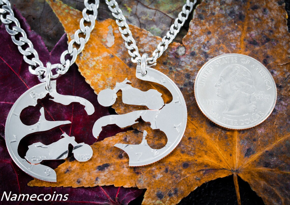 Motorcycle Jewelry Biker Necklace Harley Inspired Necklace Etsy