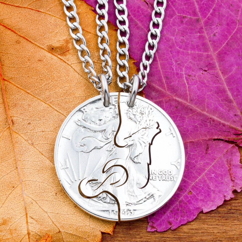 Wolf and Infinity Symbol Necklaces Couples Jewelry or Best | Etsy