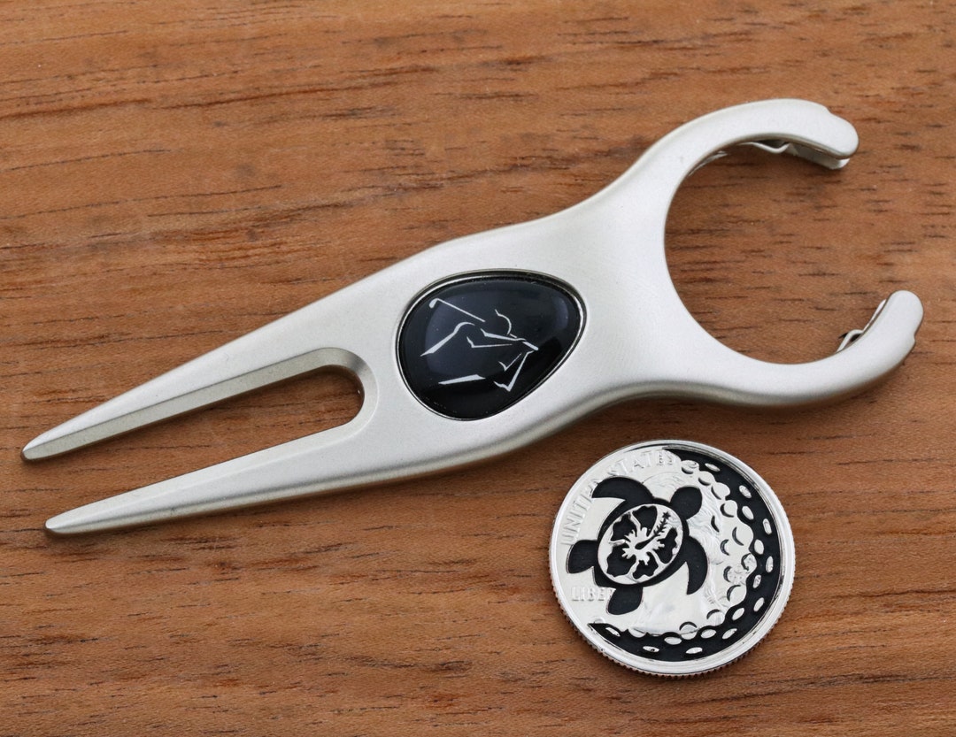 Hibiscus Turtle Golf Marker, Ball Marker and Divot Tool, Golf Gift ...