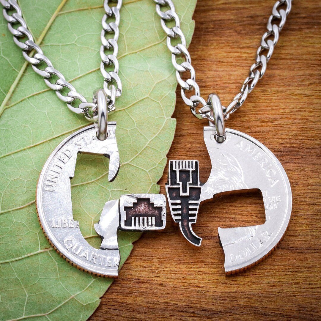 True Nerd Necklace, RJ45 Connector Ends, Computer Network Technician ...