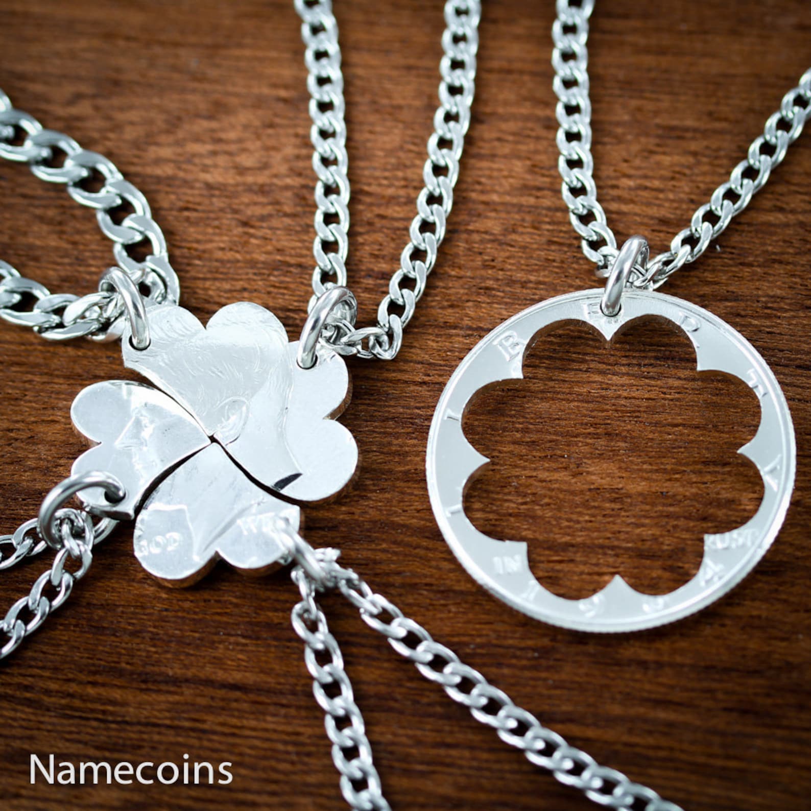 5 Best Friends Necklaces 5 BFF Gifts Heart Puzzle - Etsy