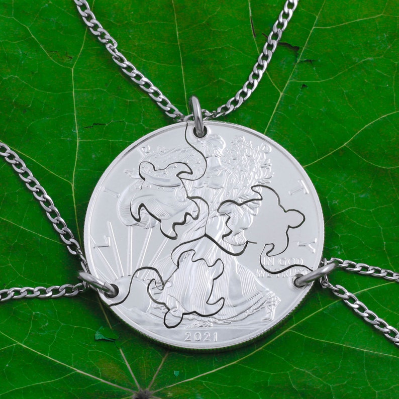 Three Best Friend Turtle Necklaces 3 BFF Gifts Friendship | Etsy