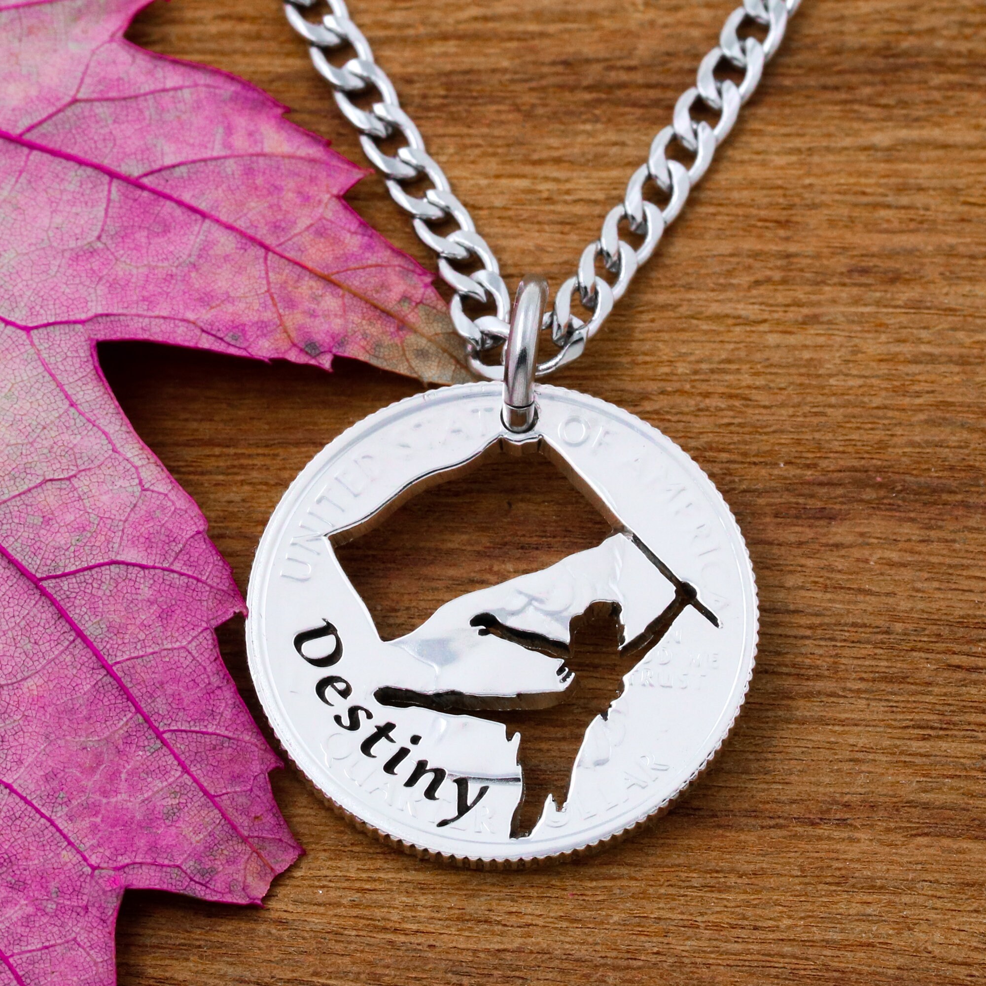 Custom Color Guard Name Necklace Colorguard Gift Hand Cut - Etsy