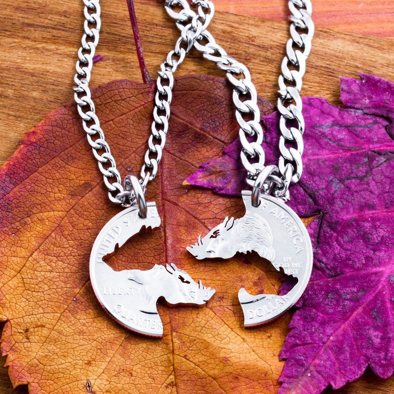 Hogs Necklaces Animal Jewelry Best Friends or Couples - Etsy