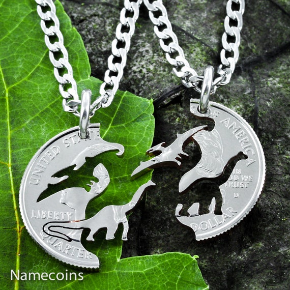 Matching dinosaur necklace store