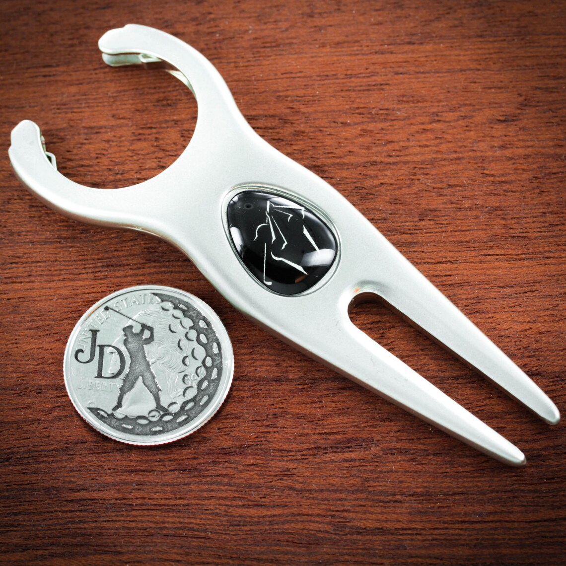 Golf Ball Marker Coin With Initials Engraved, Etched Quarter - Etsy