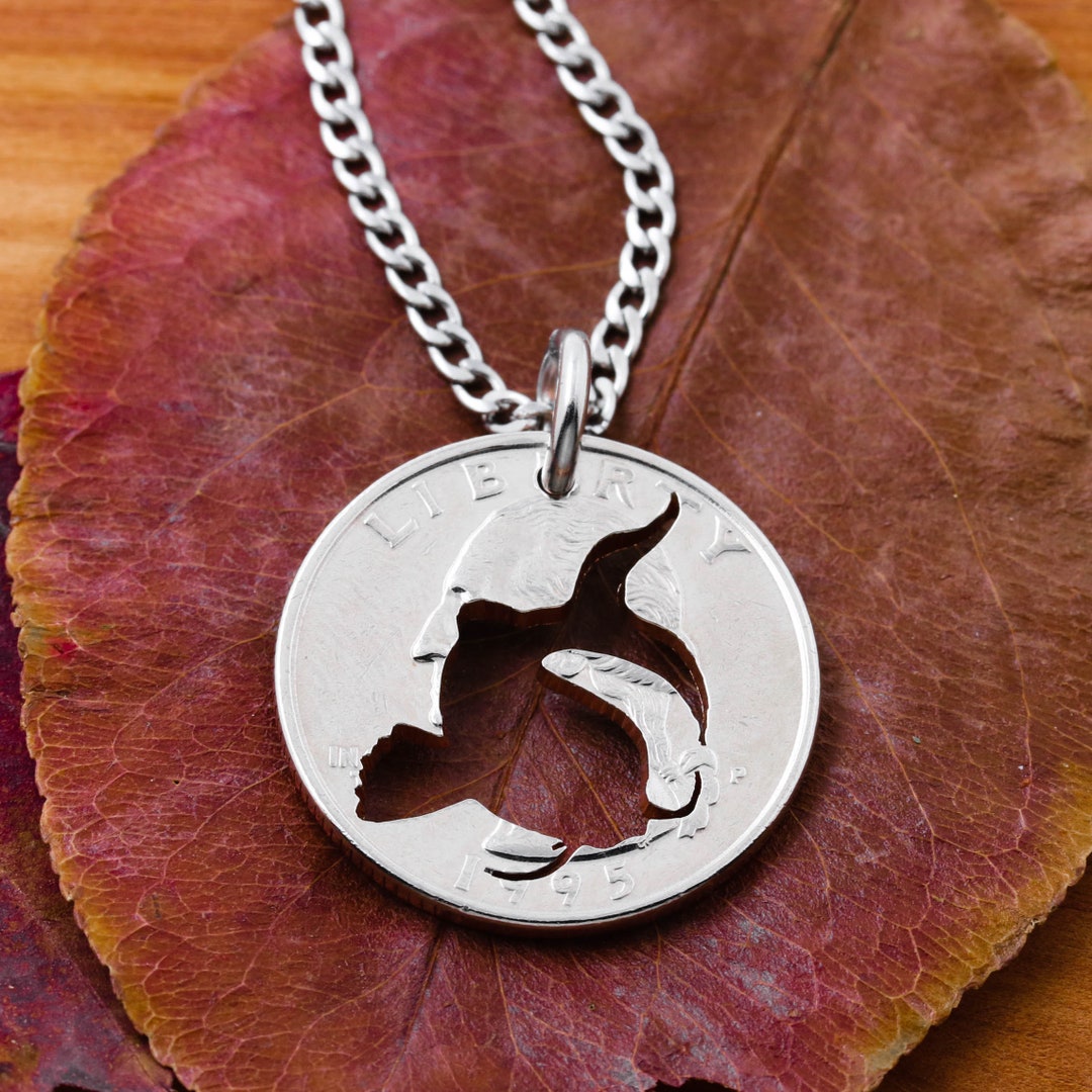 Moustache Fish Silhouette Necklace, French Catfish, Italian Mustache ...