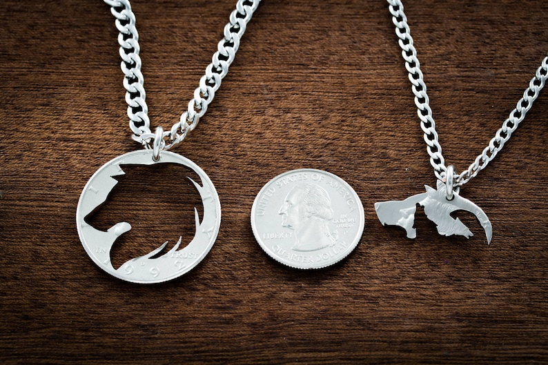 4 Best Friends Wolf Necklaces, 4 BFF Gifts, Wolf Pack, Family Jewelry ...