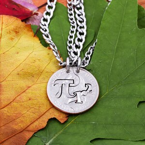 Pi R Squared Math Necklace, 3.14 Radius 2, BFF Mathematicians or ...