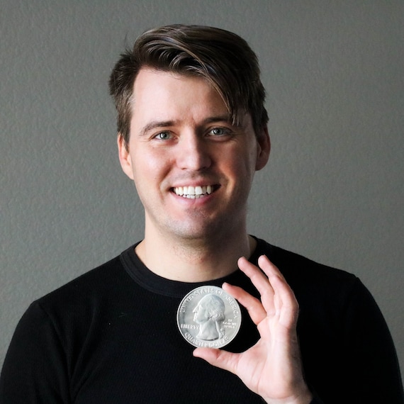 Giant Silver Quarter Upgrade, Silver Bullion Coin, Us… - Gem