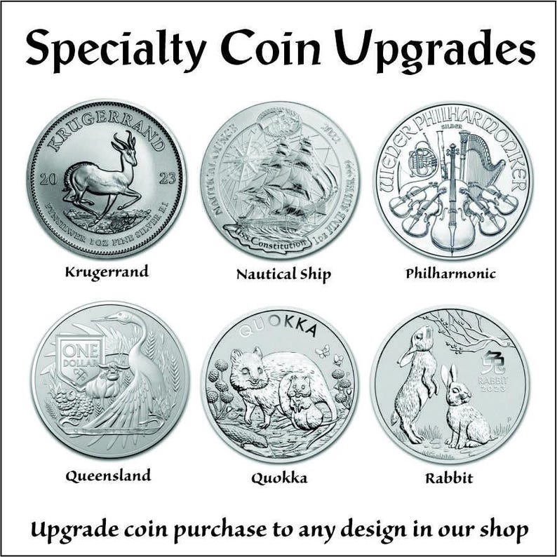 Specialty Coin Upgrade Listing for Custom Designs, 1oz Fine Silver ...