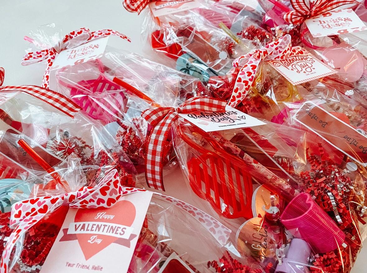 Valentine’s Day Goodie Bag, Valentine’s Day Party Favor, Custom Party ...